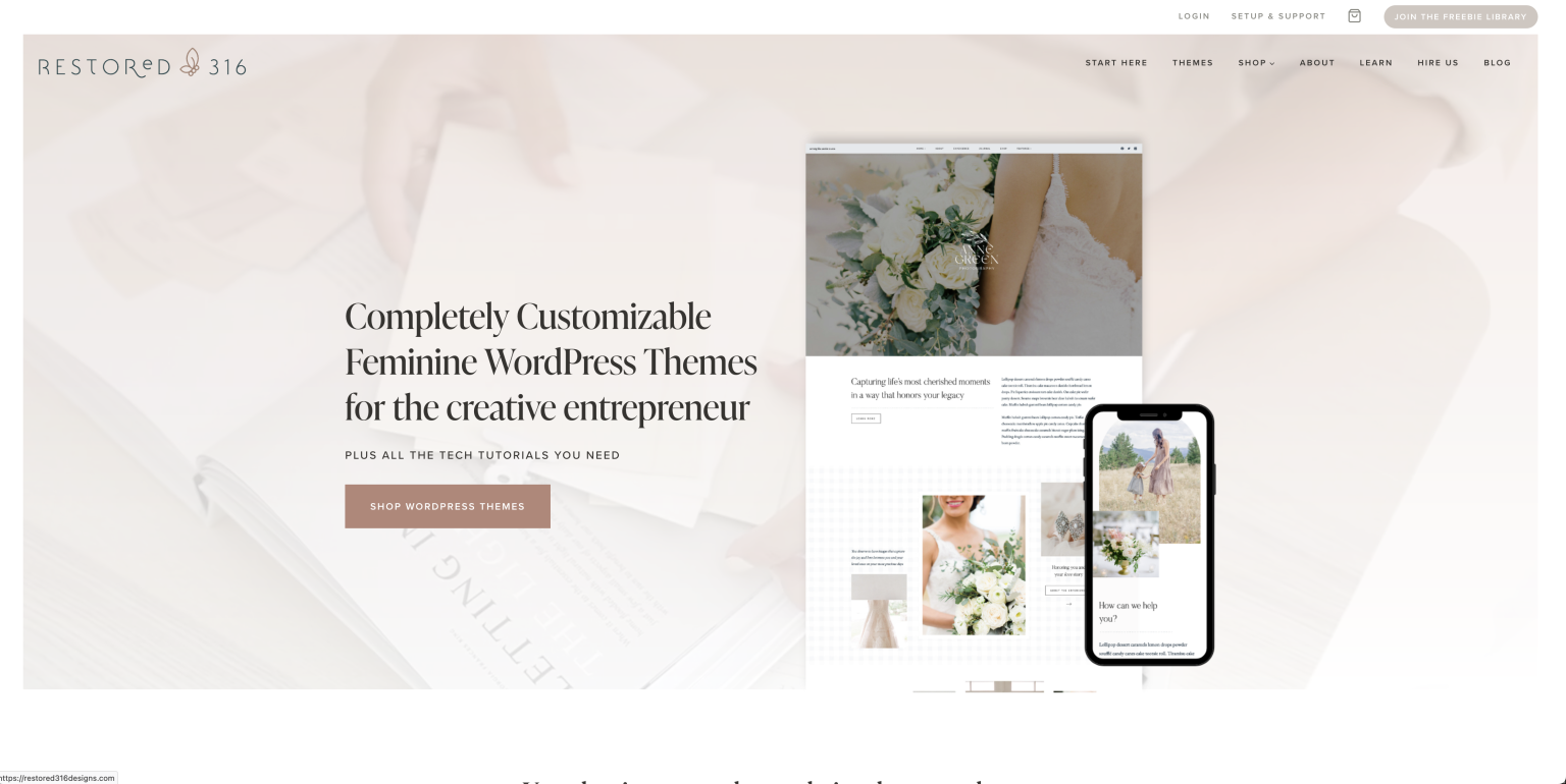 Where to Find Chic and Feminine WordPress Themes – Bloom & Brand | Your ...