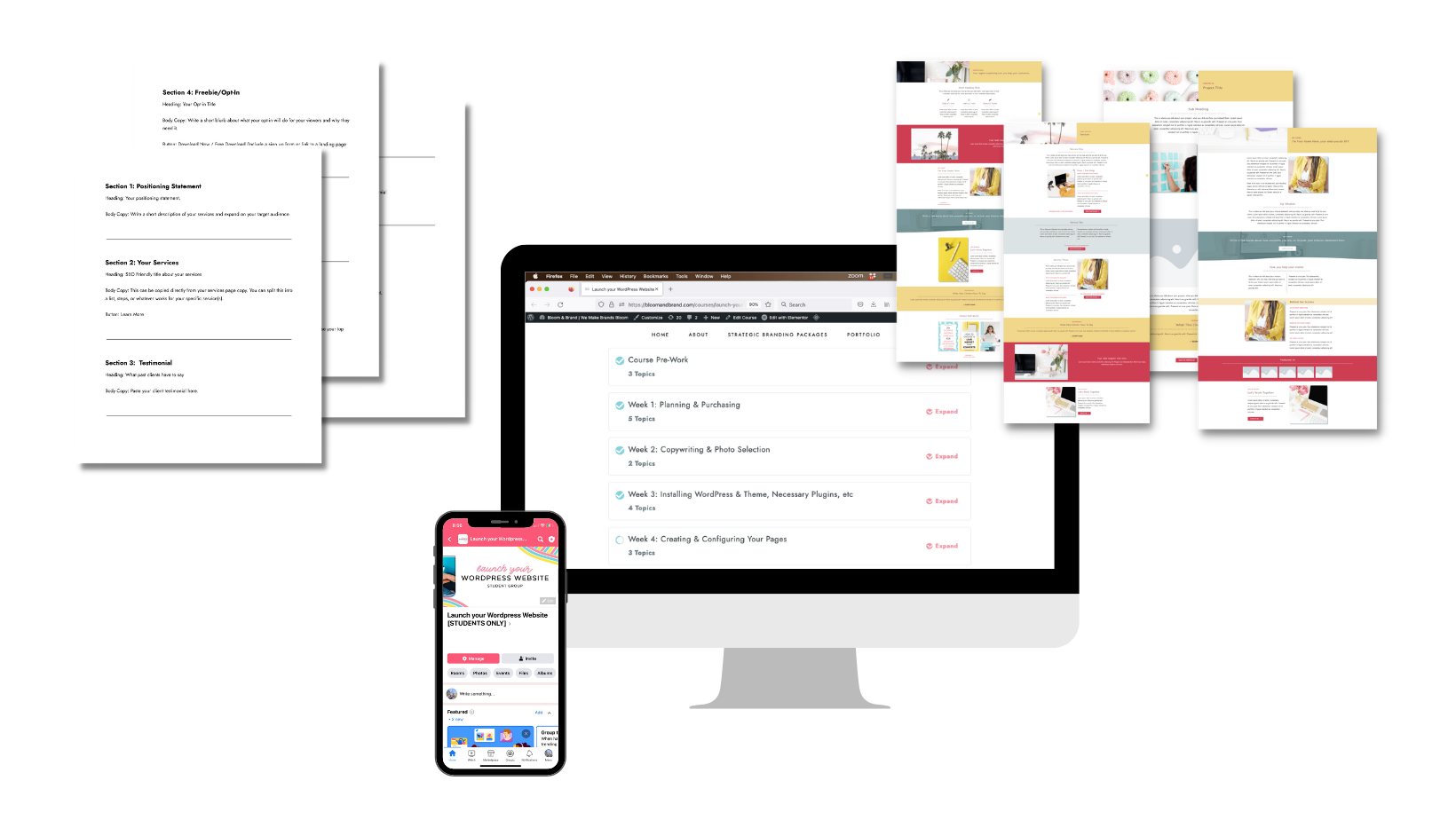 Launch your WordPress Website – Bloom & Brand | Your Mom-Biz BFF