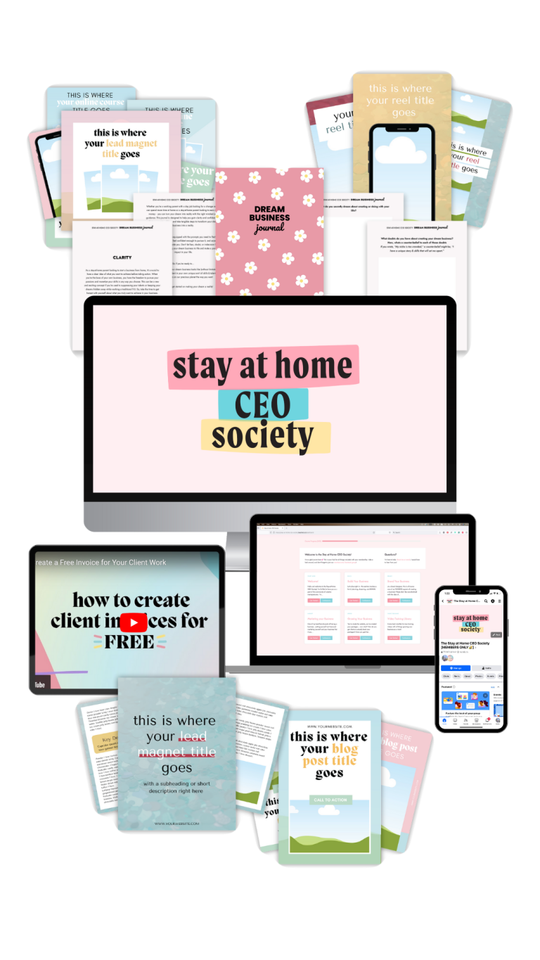 Stay at Home CEO Society – Bloom & Brand | Your Mom-Biz BFF